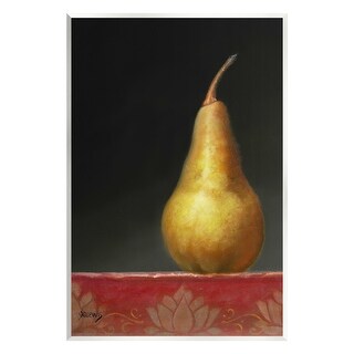 Stupell Traditional Pear Still Life Wall Plaque Art by Jhenna Quinn ...