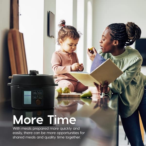 3 Qt. 8-in-1 Multi-function easy healthy Pressure Cooker with Waterless ...