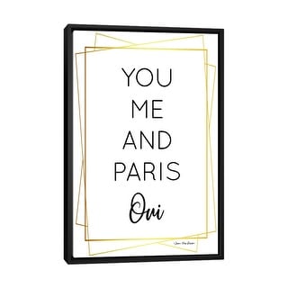 iCanvas "You Me and Paris" by Seven Trees Design Framed - Bed Bath ...