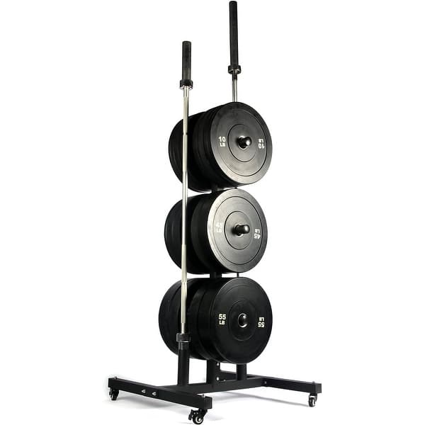 HulkFit Heavy-Duty Vertical Weight Plate and Barbell Storage - On Sale ...