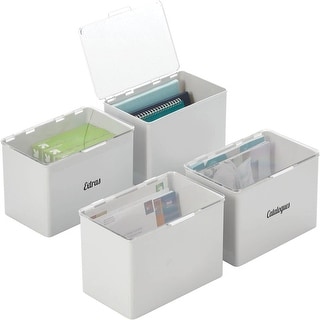 Plastic stackable office supplies storage box - Bed Bath & Beyond ...