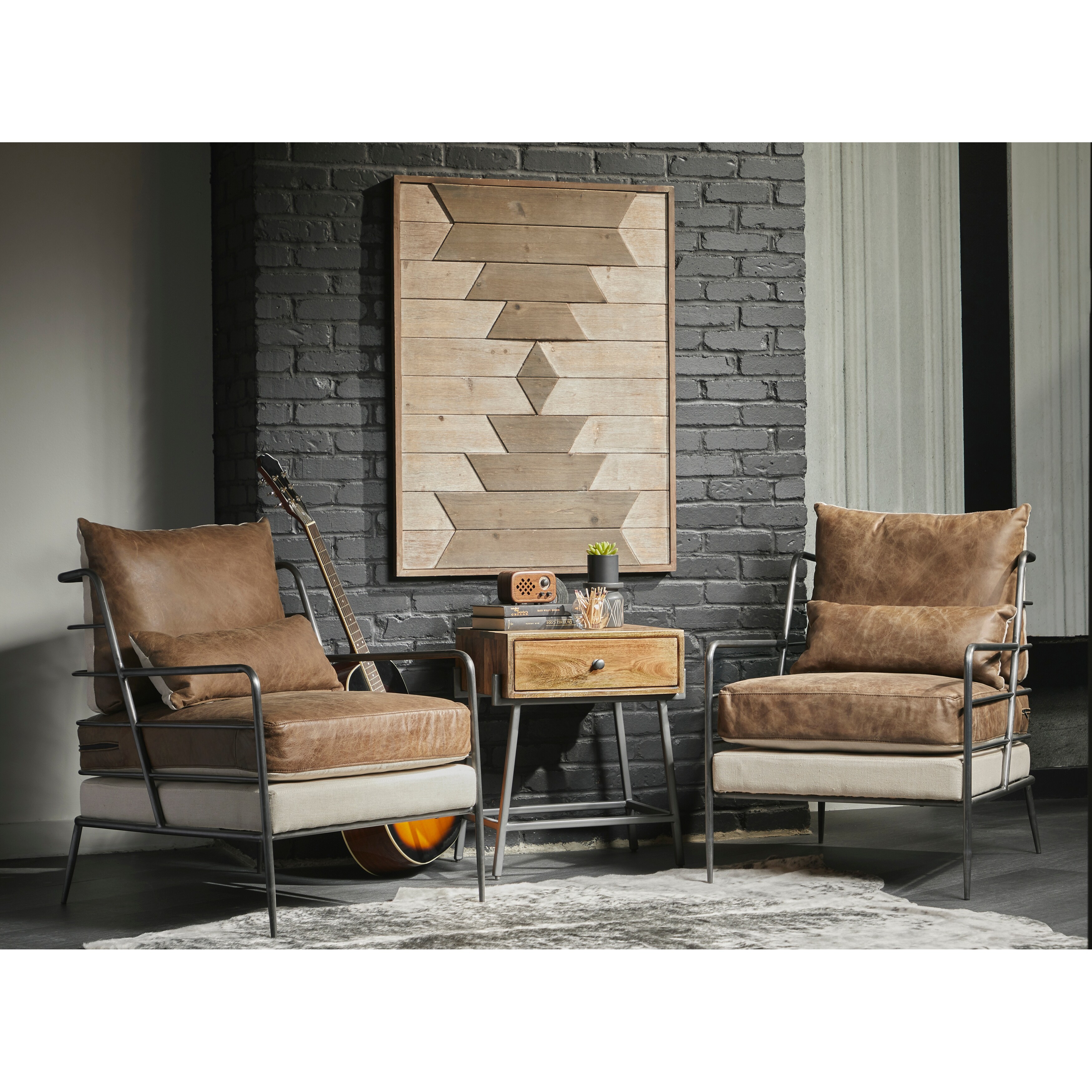 Alden Décor Ian 3 Drawer Side Table - On Sale - Bed Bath & Beyond ...