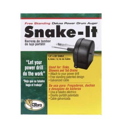 Cobra 87200 Snake-It Drain Cleaner Auger, 1/4" x 20' - Bed Bath ...