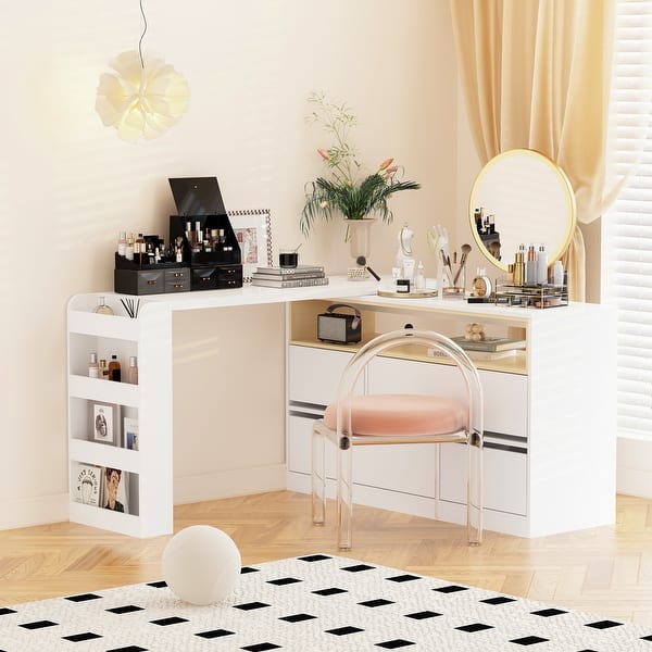 corner dressing table ideas