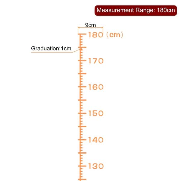 2set Height Chart Ruler 180cm Metric System PVC with Transfer Film ...