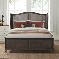 Hillsdale Furniture Sausalito Wingback Wood Cane Panel Bed - On Sale ...