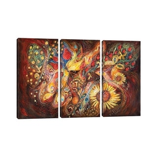 iCanvas "The Eternal Letters" by Elena Kotliarker 3-Piece Canvas Wall ...