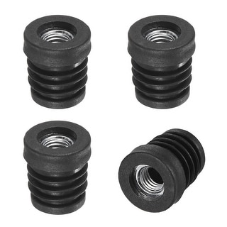 Pack Inserts for Round Tubes with M8 Thread, OD Plastic Tube - Black ...