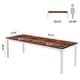 Dining Table for 6-8 Person, 78 inch Long Rectangular Kitchen Dining ...