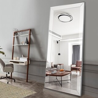 chic Full Length Beveled Floor Mirror - 70x30 - Bed Bath & Beyond ...
