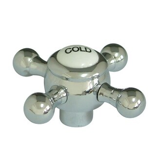 Kingston Brass Replacement Metal Cross Handle - Cold Side - Bed Bath ...