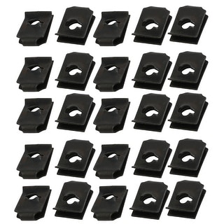 25pcs Fit M3/ST3.5 Screw 65Mn Steel Speed Fastener U Nut 12.7mm x 9mm ...