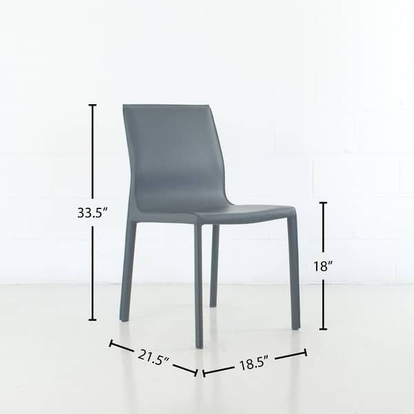STAN Modern Leather Side Chair - Bed Bath & Beyond - 30721705