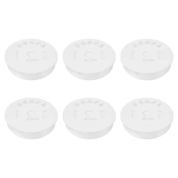 15Pcs 50mm OD Flush Type Hole Plugs Post Tube Hole Cover Pipe End Cap ...