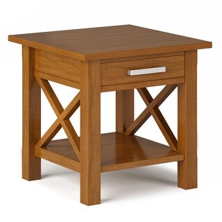 21 inch wide Square Contemporary End Side Table with Storage, 1 Drawer ...