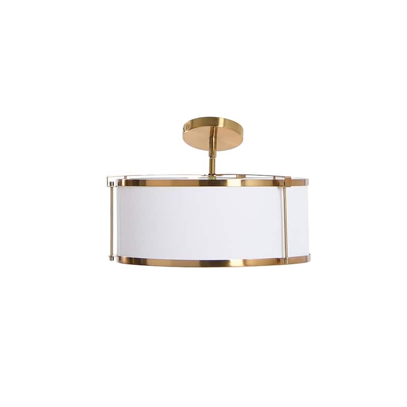 Robert Stevenson Lighting Harrison- Metal Ceiling Light with Shade - N ...