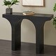 Black Wood Cutout Arch Abstract Console Table - Bed Bath & Beyond ...