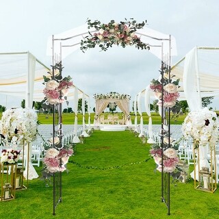 Outdoor Rack Bridge Roof Wrought Iron Arches Plant Climbing Frame - Bed ...