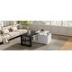 Extendable Lift Top Coffee Table with Hidden Storage and Open Shelf ...
