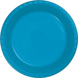 Club Pack of 240 Turquoise Blue Disposable Plastic Party Lunch Plates 6 ...