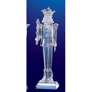 6 Clear Icy Crystal Decorative Christmas Nutcracker Figurines 6.5 ...