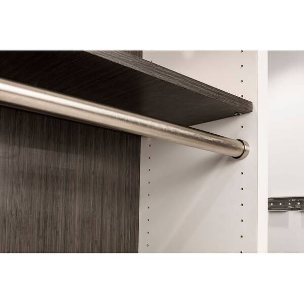 Hardware Resources 1-5/16" Diameter x 8' Long Round Aluminum Closet ...