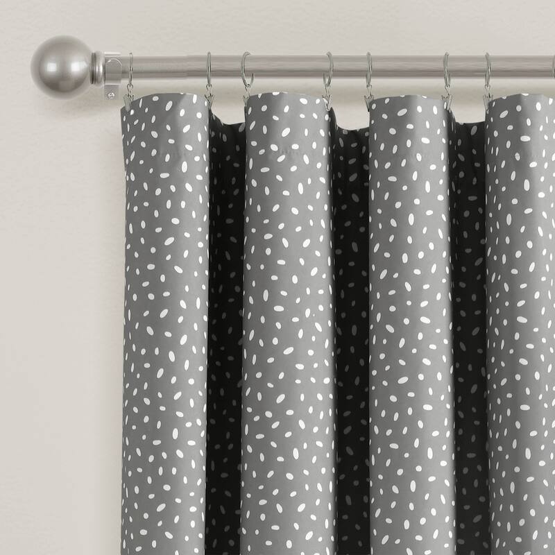 Lush Decor Baby Pixie Fox Geo Blackout Single Window Curtain Panel ...