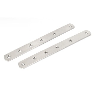 Flat Metal Repair Mending Fixing Plate Bracket Support 250x25x4mm 2pcs ...