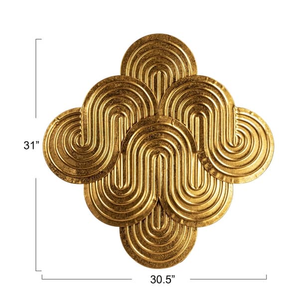 Decorative Waves Metal Wall Art - Bed Bath & Beyond - 40867509