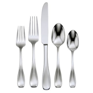 Oneida Brushed Satin Voss 45 Piece Everyday Flatware Set, Service For 8 ...