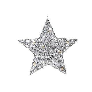 Led White and Silver Paper Star Large 15.35" - Multi - Bed Bath ...