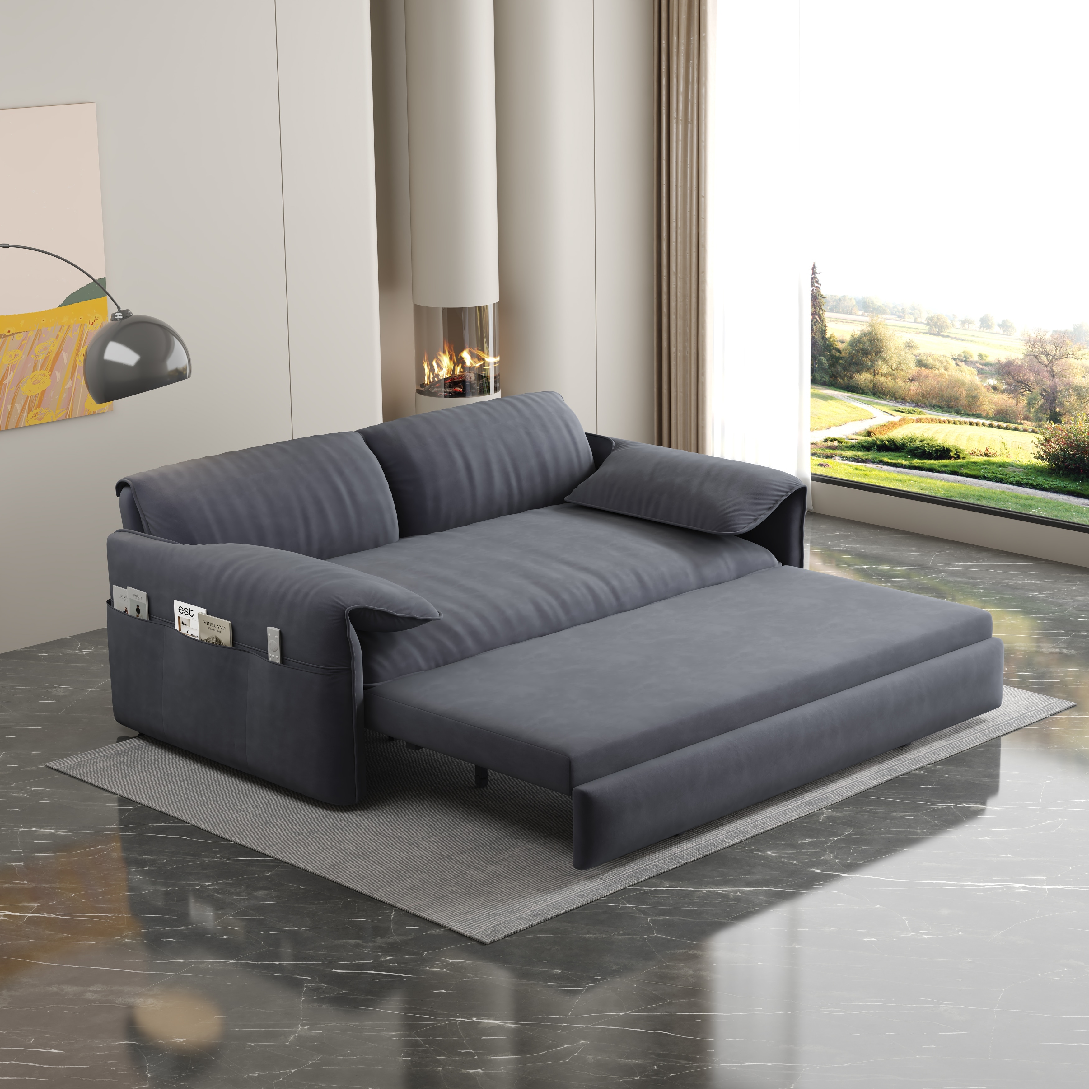 Single sofa with wheels store