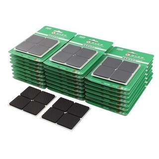 Furniture Foam Square Anti Scratch Pads Mats Protector Black 38 x 38mm ...