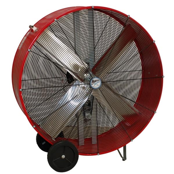 MaxxAir BF30DDREDUPS 30 inch Direct Drive Barrel Fan - Red - Bed Bath ...