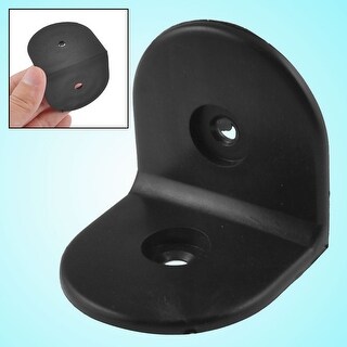 Right Angled 90 Degree Black Plastic Shelf Support Holder Connecter ...