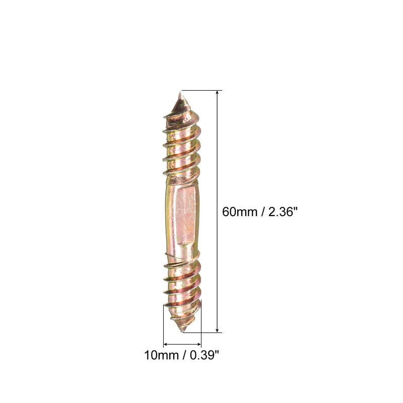 Hanger Bolts, 48pcs Double Ended Thread Wood to Wood Dowel Screws ...