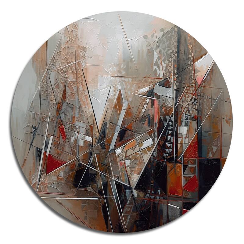 Designart "Exploring Cubist Abstractions II" Abstract Cubism Metal ...