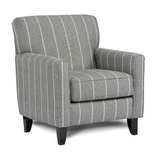 Modern Squared Design Chair Large Pillow Back Welt Trim Transitional ...