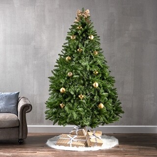 7FT Unlit Norway Hinged Christmas Tree with 2231 Tips, Sturdy Iron ...