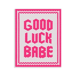 Stupell Mosaic Good Luck Babe Wall Plaque Art Design By Lettered and ...