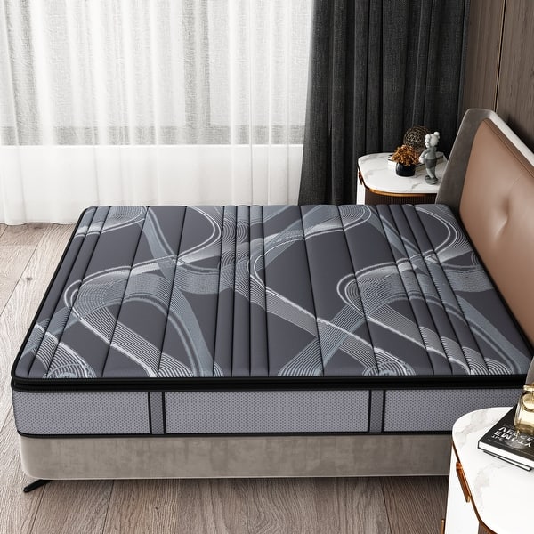 Queen mattress in a box NISIEN 10 Inch Hybrid Mattress 100 Night Free Trial Bed Bath Beyond 36966627