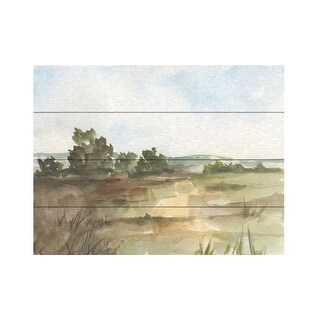 Ethan Harper 'Fall Fields I' Wood Slat Art - Bed Bath & Beyond - 37650571