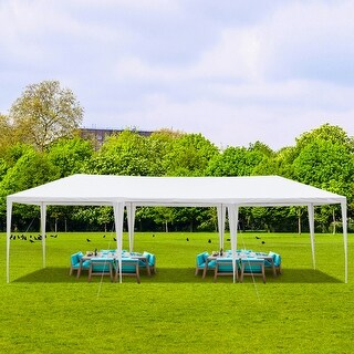 3x9m PE Cloth Plastic Sprayed Iron Pipe Outdoor Party Tent,White - Bed ...