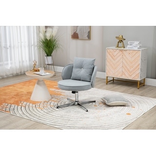 Adjustable Swivel Accent Chair Home Office Desk Chair Vanity Chair ...