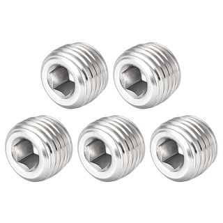 Hex Countersunk Plug Stainless Steel Pipe Fitting Male Thread 5Pcs ...