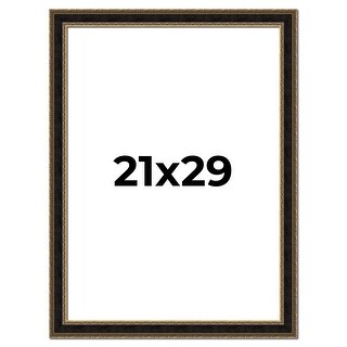 21x29 Frame Gold Antique Vintage Sold Wood Picture Frame | 1.75 Inch ...