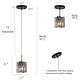 Kasy Modern 1-Light Textured Glass Pendant Art Deco Kitchen Island ...