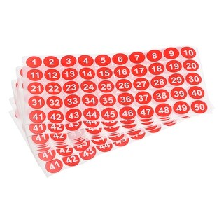 Number Stickers Number Labels Self Adhesive Sticker for Classification ...