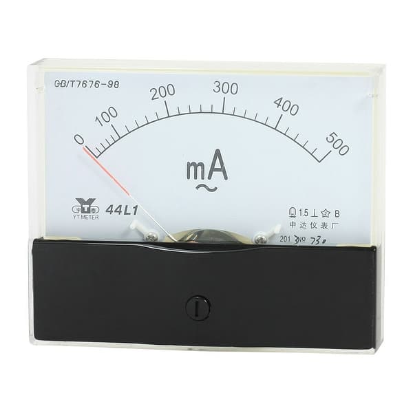 Measurement Tool Analog Panel Ammeter Gauge AC 0 - 500mA Measuring ...