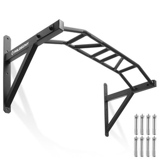 Multi-Grip Wall Mounted Chin-Up Bar - Multifunctional Pull-Up Station ...